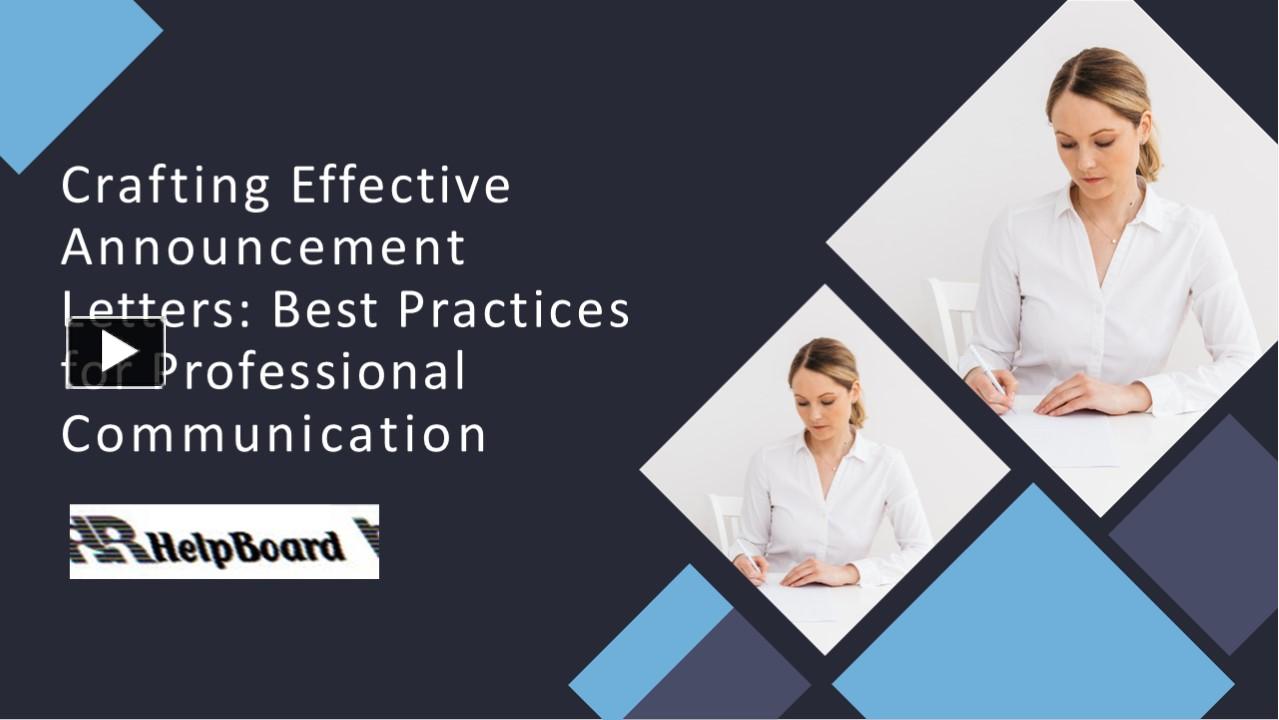 PPT – Announcement Letter (1) PowerPoint presentation | free to ...