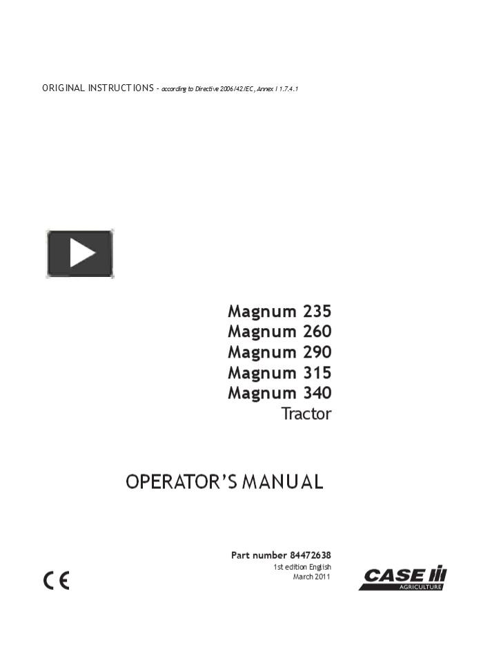 PPT – Case IH Magnum 235 Magnum 260 Magnum 290 Magnum 315 Magnum 340 ...