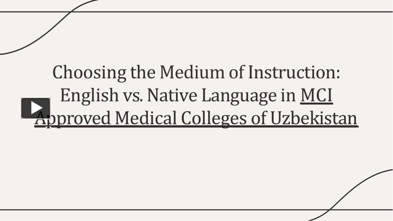 PPT – Medium of Instruction: English or Native Language? PowerPoint ...