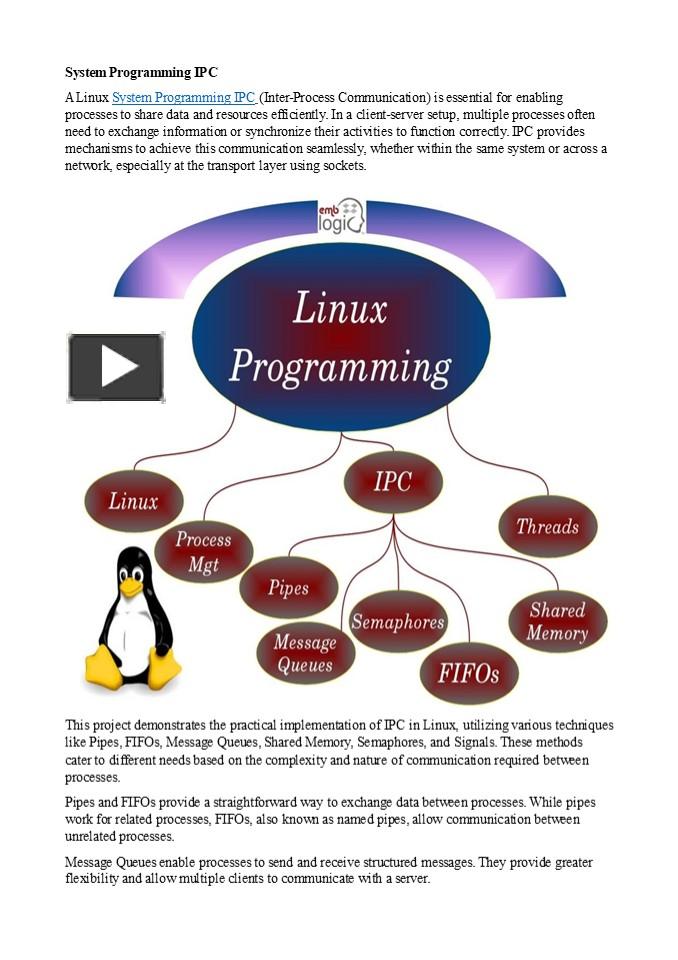 Ppt System Programming Ipc Powerpoint Presentation Free To Download
