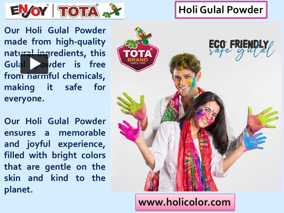 PPT – *Holi Gulal Powder: Eco-Friendly, Skin-Safe, and Vibrant for a ...