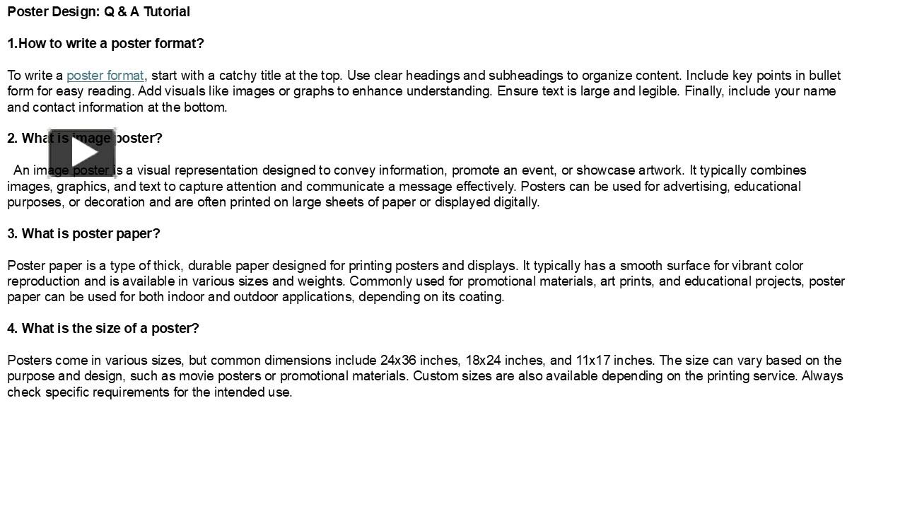 PPT – Enhancing Your Poster Presentation Through Thoughtful Dimensions ...
