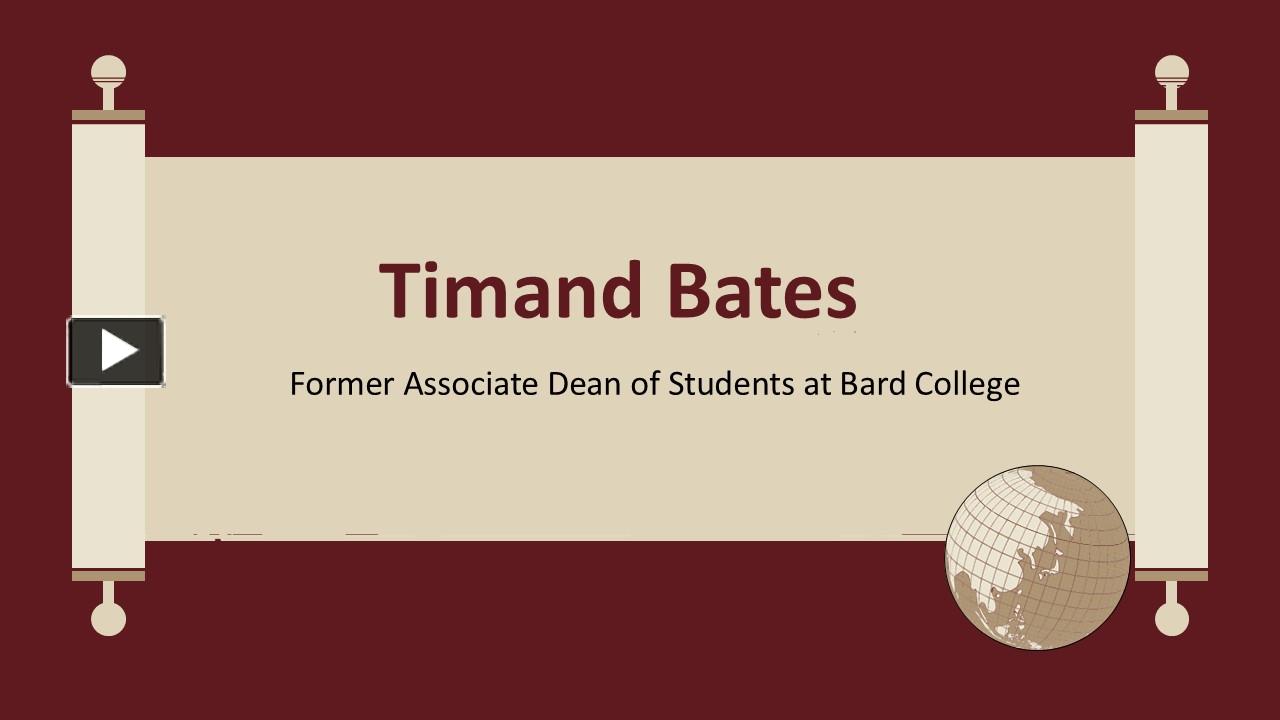PPT – Timand Bates - A Highly Organized Professional - Kingston, NY ...