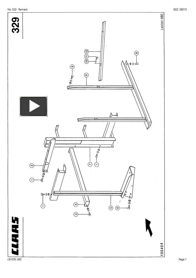 PPT – CLAAS LEXION 480 Combine Parts Catalogue Manual Instant Download ...