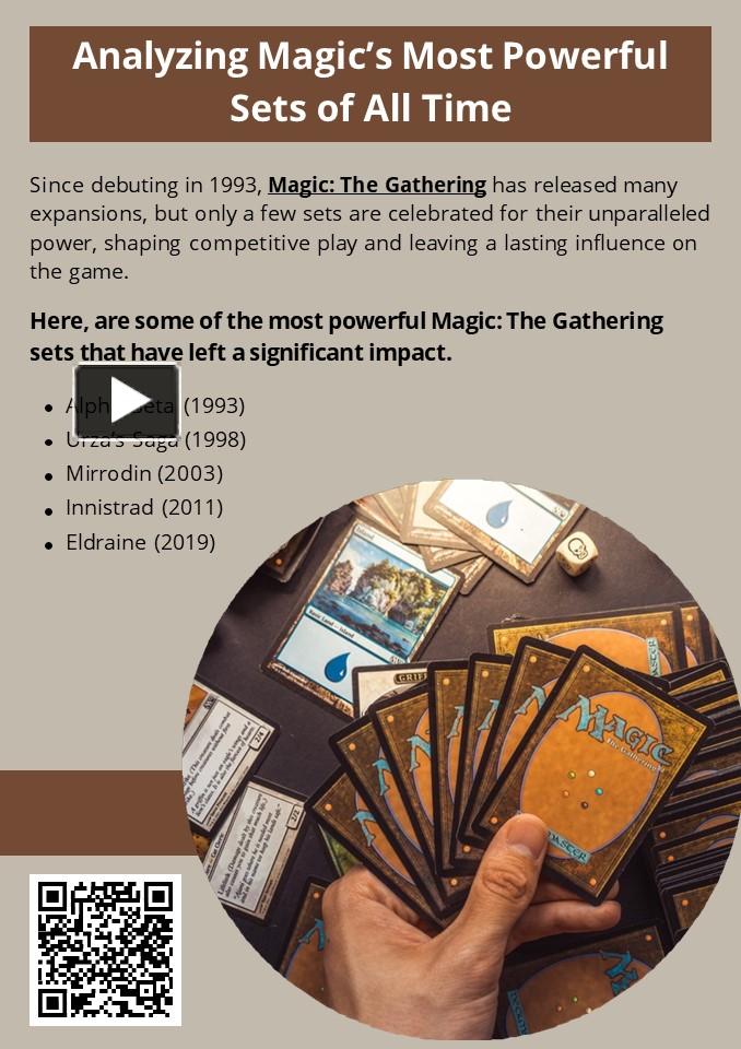 Analyzing Magic’s Most Powerful Sets of All Time presentation | free to ...