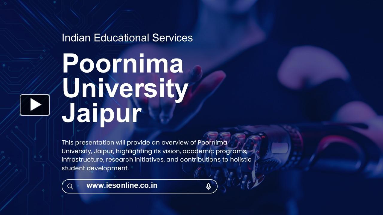 PPT – Poornima University Jaipur PowerPoint presentation | free to ...