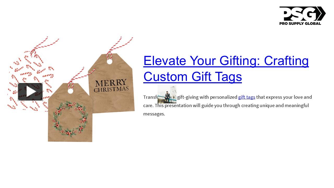 PPT – 40 Custom Gift Tag Message Ideas For Holidays & More PowerPoint ...