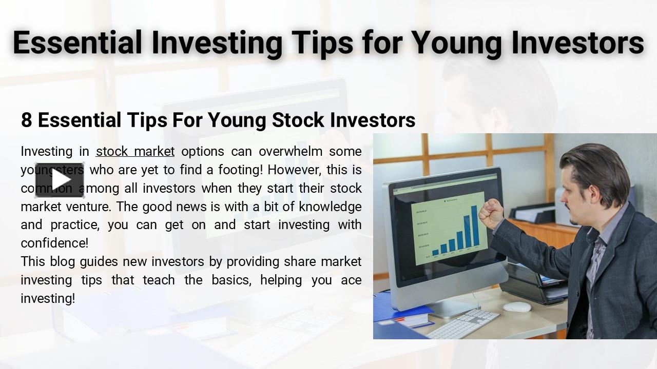 PPT – Essential Investing Tips for Young Investors PowerPoint ...