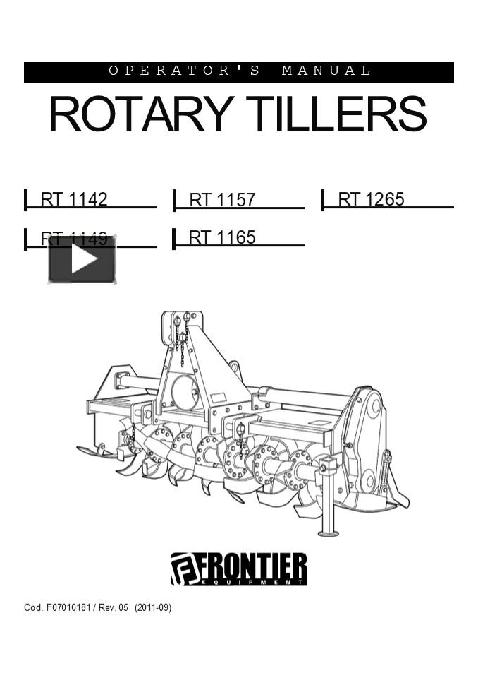 PPT – John Deere RT1157 Rotary Tillers Operator’s Manual Instant ...