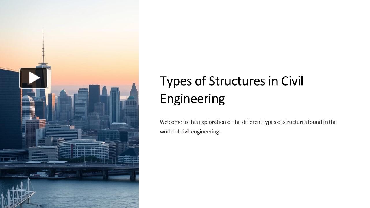 Types of Structures in Civil Engineering presentation | free to download