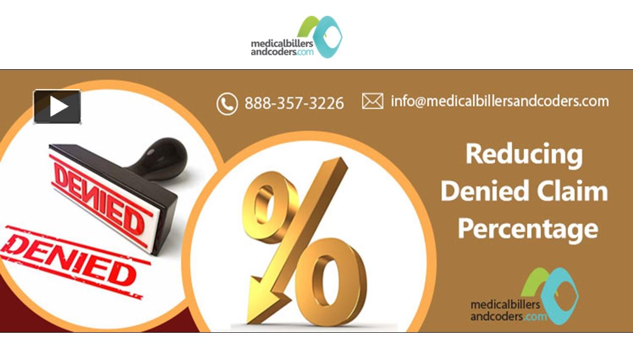 PPT – Reducing Denied Claim Percentage PowerPoint presentation | free ...
