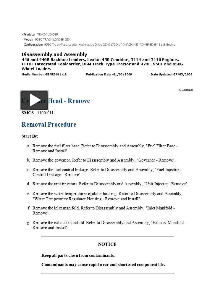 PPT – Caterpillar Cat 953C TRACK LOADER (Prefix 2ZN) Service Repair ...