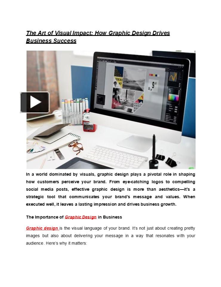 PPT – The Art of Visual Impact: How Graphic Design Drives Business ...
