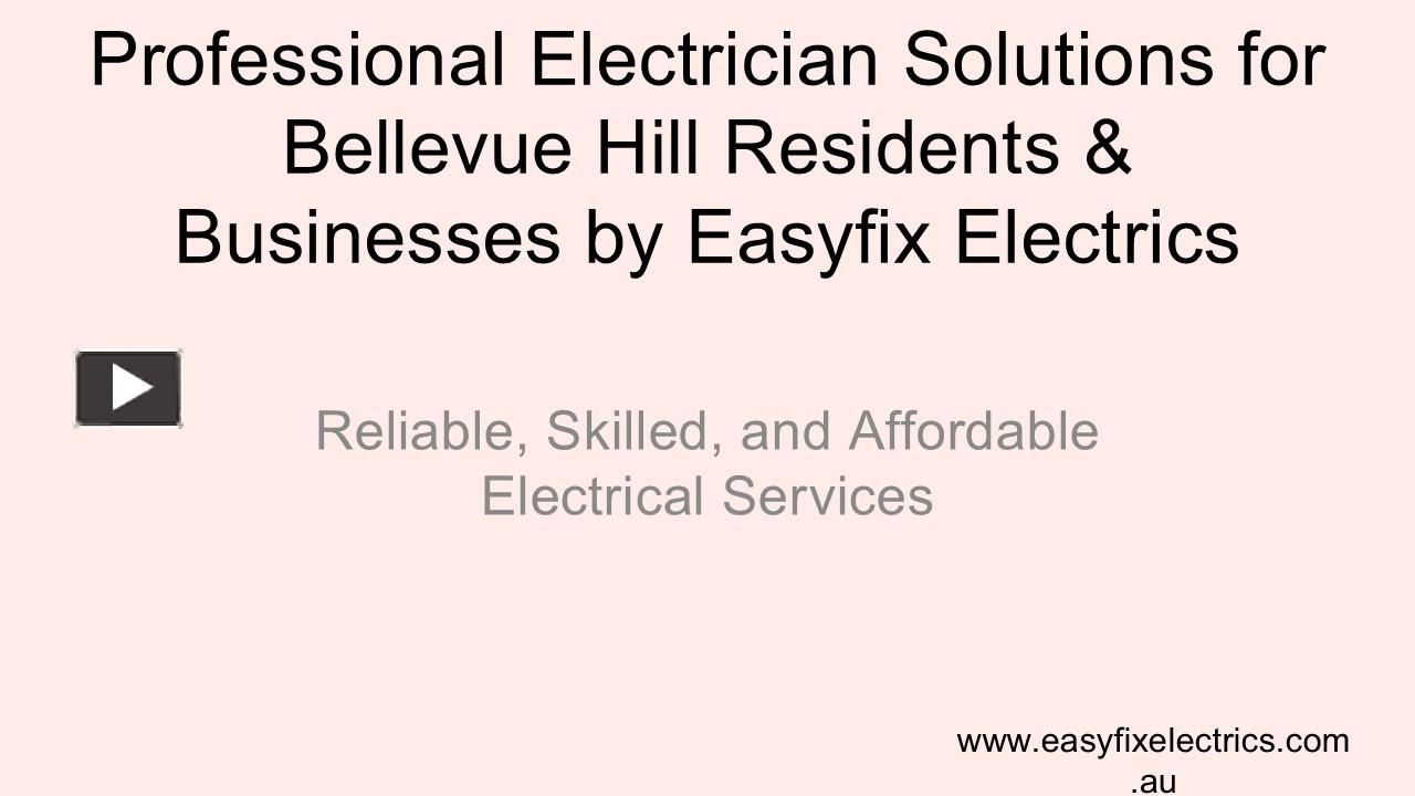 PPT – Electrician Bellevue Hill PowerPoint presentation | free to ...