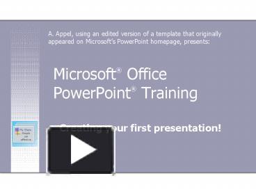 PPT – Microsoft Office PowerPoint Training PowerPoint presentation ...