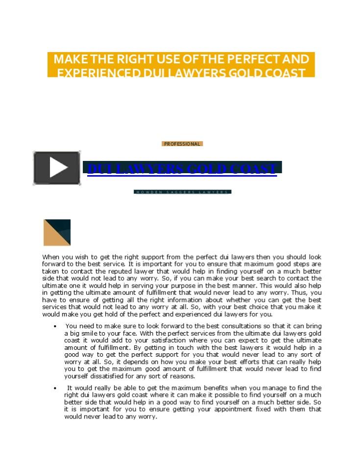 PPT – Make the right use of the perfect and experienced dui lawyers ...