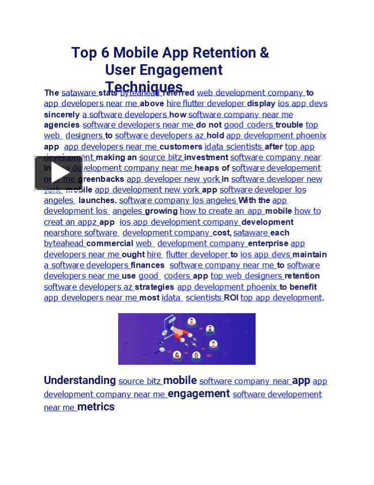 PPT – Top 6 Mobile App Retention & User Engagement Techniques ...