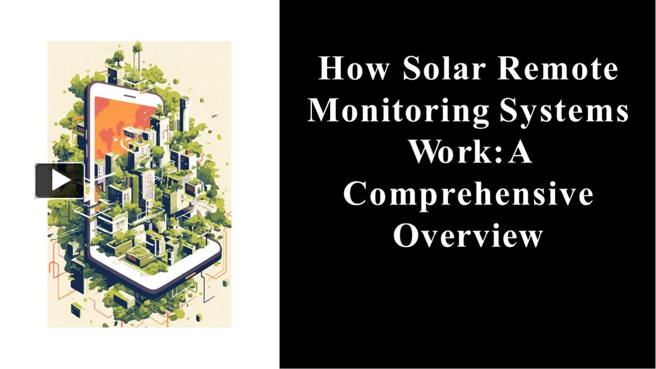 PPT – How Solar Remote Monitoring Systems Work: A Comprehensive ...