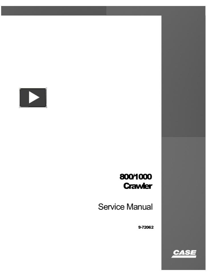 CASE 1000 Crawler Dozer Service Repair Manual Instant Download ...