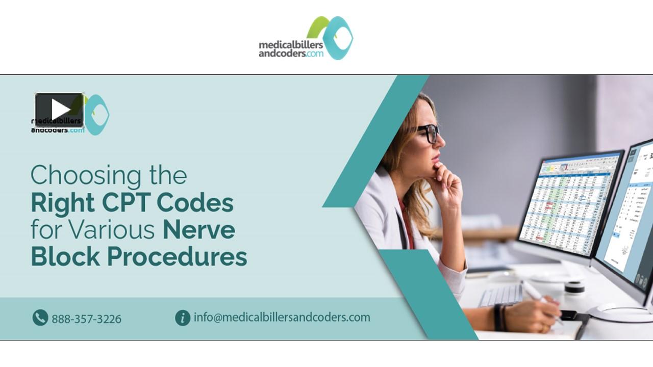 Choosing the Right CPT Codes for Various Nerve Block Procedures ...