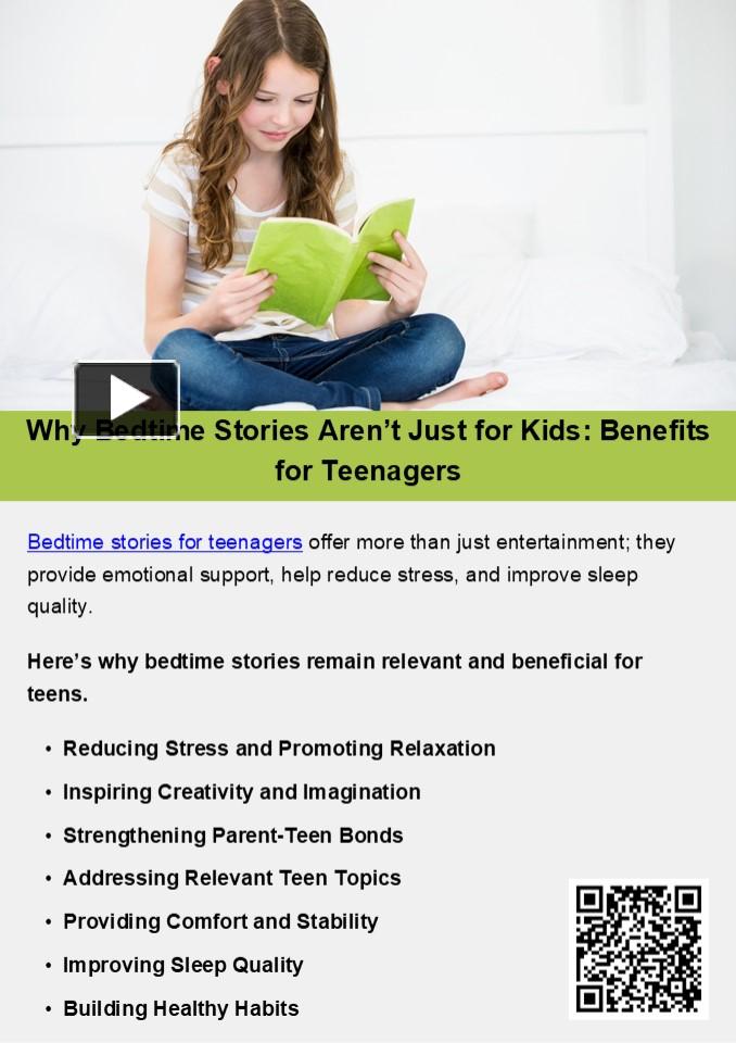 Why Bedtime Stories Aren’t Just for Kids: Benefits for Teenagers ...