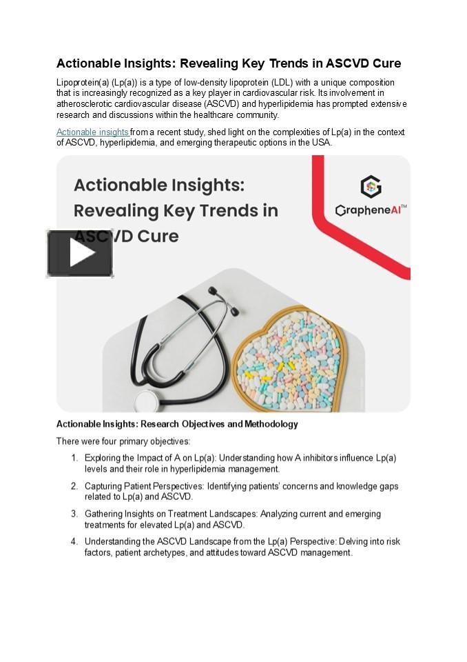Actionable Insights: Revealing Key Trends in ASCVD Cure presentation ...