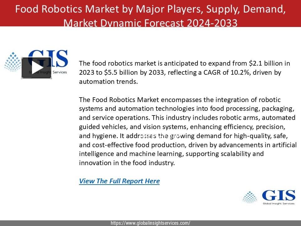 PPT – Food Robotics Market Analysis and Forecast to 2033 PowerPoint ...