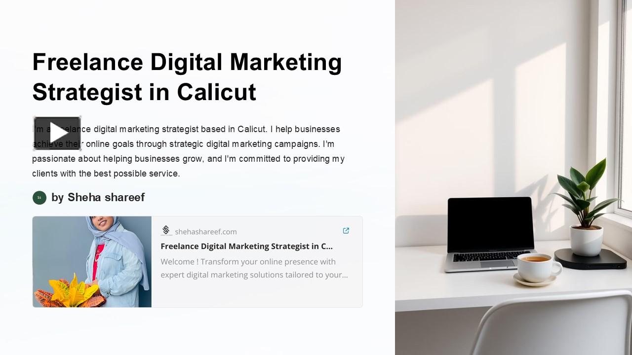 PPT – Freelance Digital Marketing Strategist in Calicut PowerPoint ...