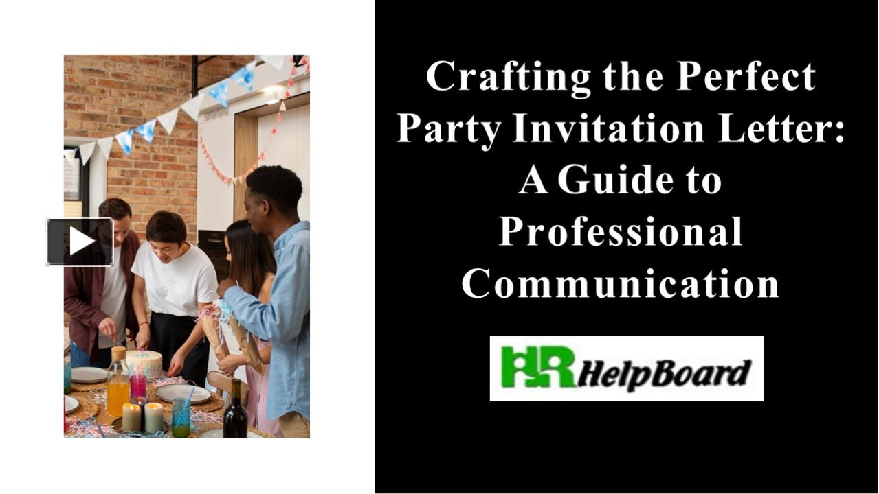 PPT – Birthday party invite wording PowerPoint presentation | free to ...