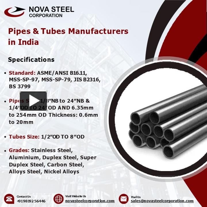PPT – Pipes & Tubes | Flanges | Large Diameter Pipe| Nova Steel ...