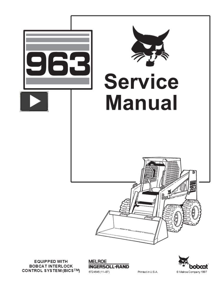 PPT – BOBCAT 963 SKID STEER LOADER Service Manual PowerPoint ...