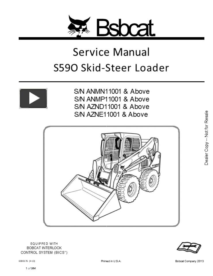 PPT – BOBCAT S590 SKID STEER LOADER Service Repair Manual Instant ...