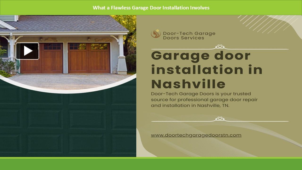 PPT – Behind the Scenes of a Seamless Garage Door Installation ...