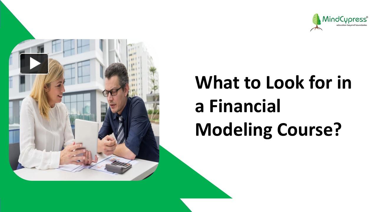 PPT – What to Look for in a Financial Modeling Course? PowerPoint ...