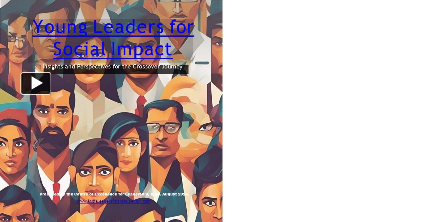 Young leaders for Social Impact presentation | free to download