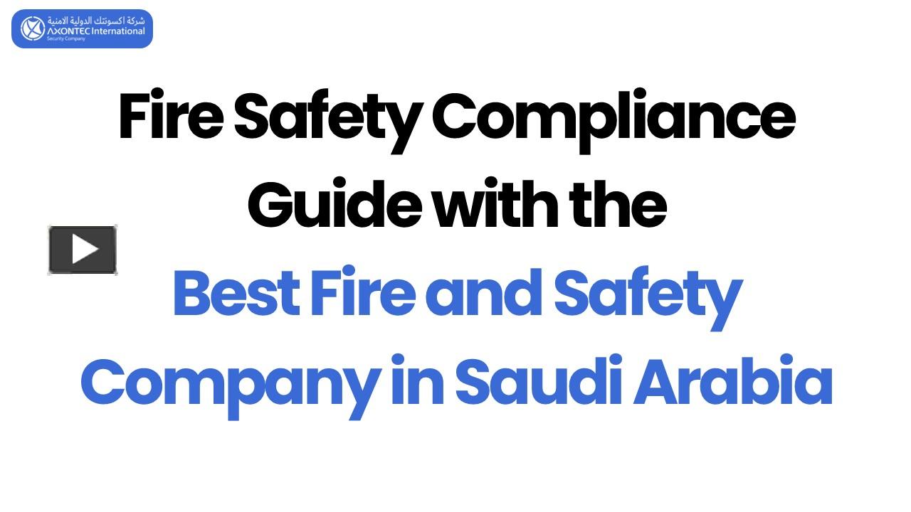 Fire Safety Compliance Guide with the Best Fire and Safety Company in ...