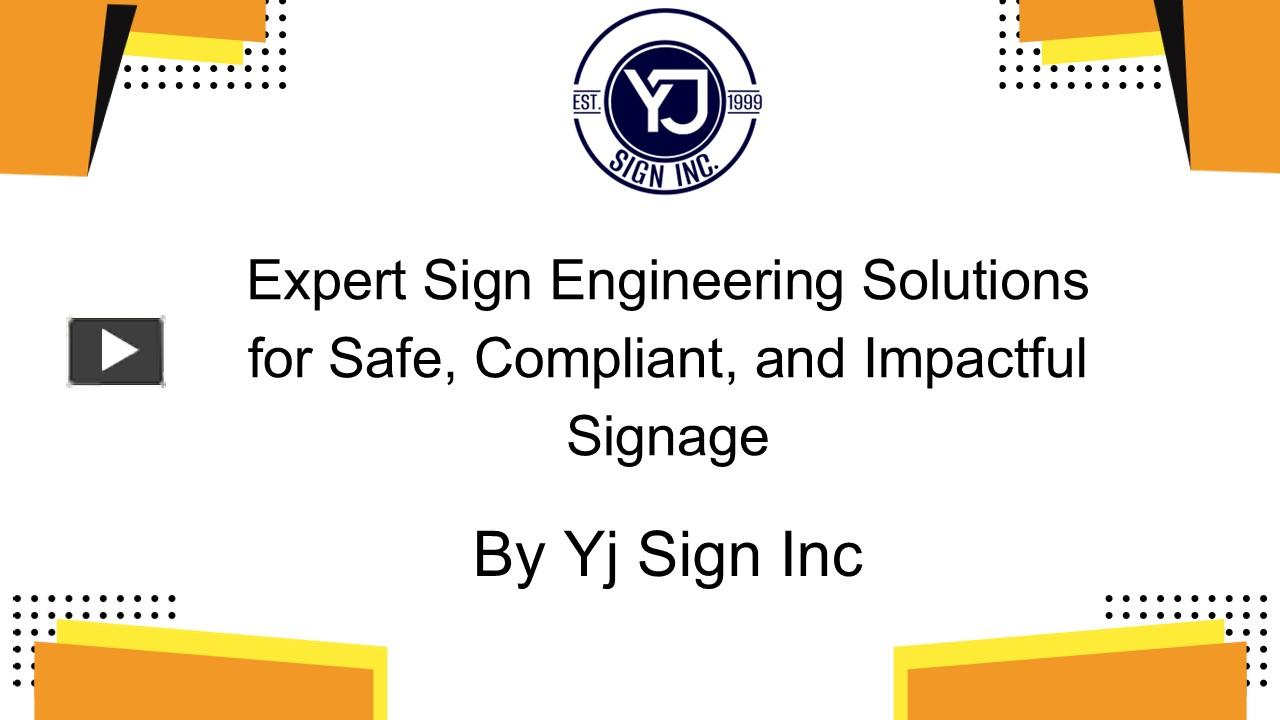 PPT – Comprehensive Engineering Signs Solutions for Safe Signage ...