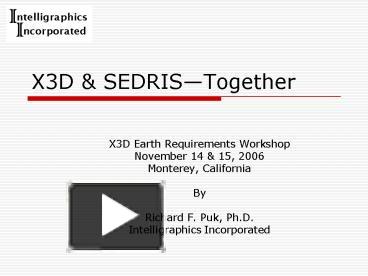 X3D presentation | free to view
