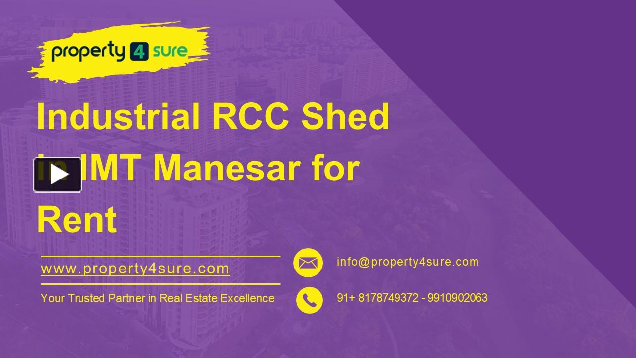 Prime Industrial RCC Shed in IMT Manesar for Rent | Ideal for ...