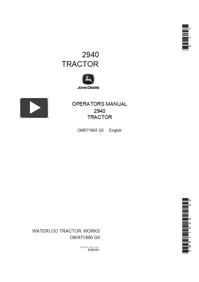 PPT – John Deere 2940 Tractor Operator’s Manual Instant Download ...
