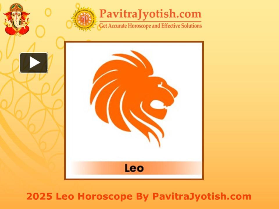2025 Leo Yearly Horoscope presentation | free to download