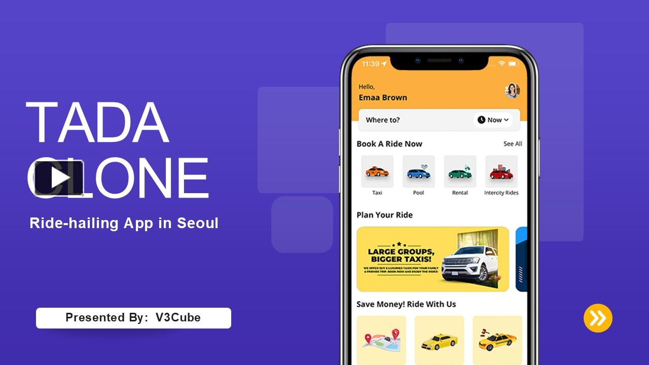 PPT – Tada Clone: Ride-hailing App In Seoul PowerPoint presentation ...
