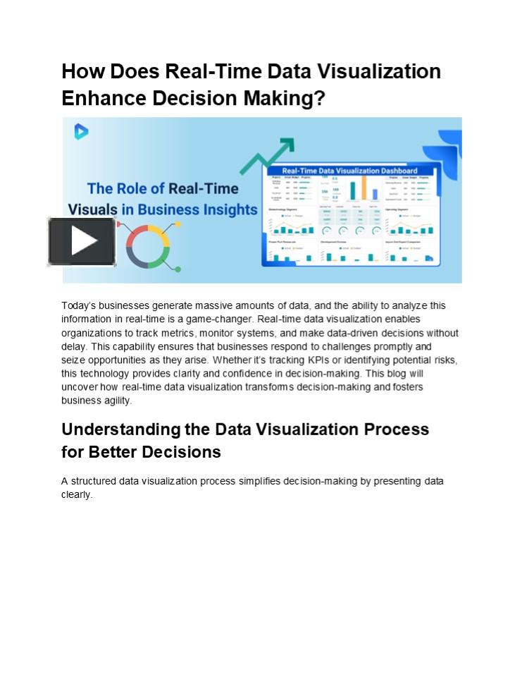 PPT – Why Real-Time Data Visualization Matters for Supply Chain ...