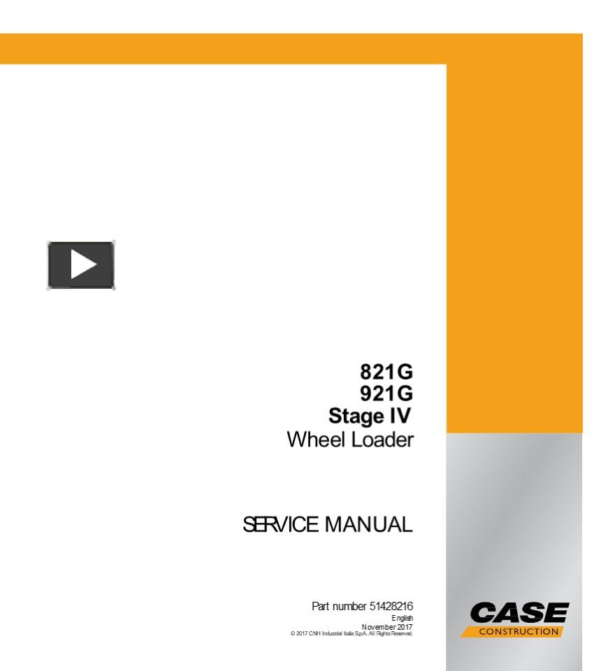 PPT – CASE 821G Stage IV Wheel Loader Service Repair Manual Instant ...