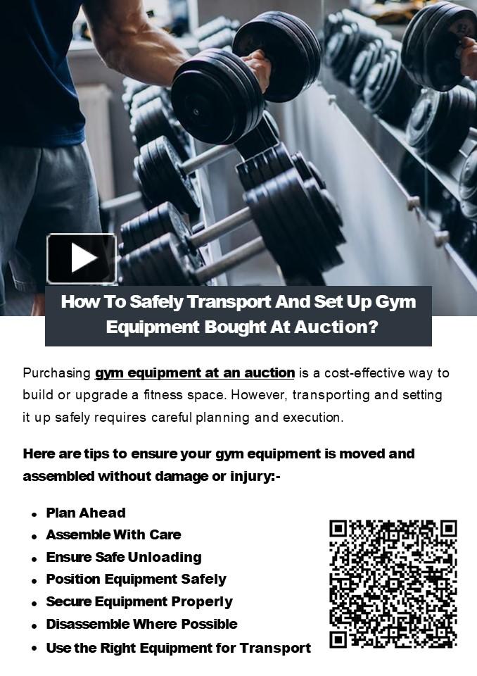 PPT – How To Safely Transport And Set Up Gym Equipment Bought At ...