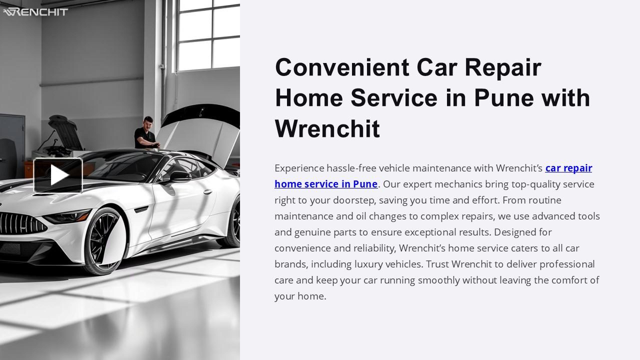 PPT – Convenient Car Repair Home Service in Pune with Wrenchit ...