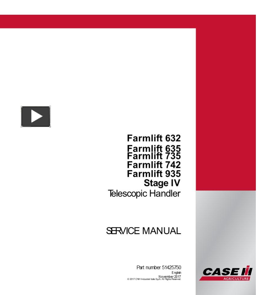 PPT – CASE IH Farmlift 635 Stage IV Telescopic Handler Service Repair ...