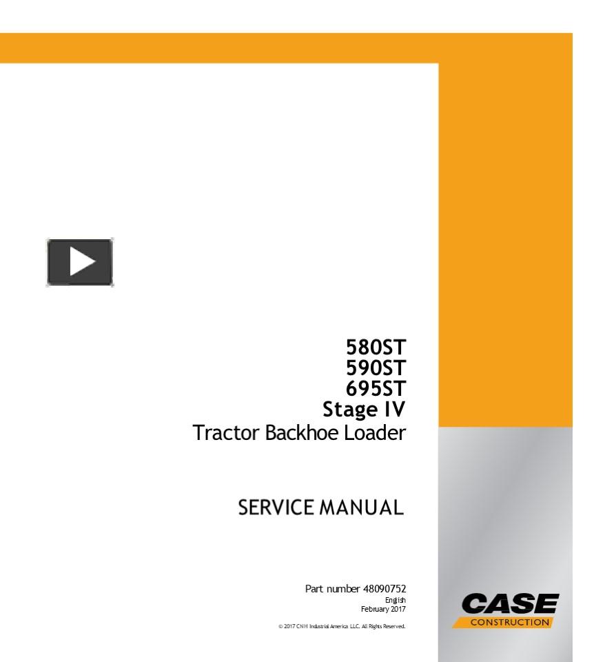 PPT – CASE 580ST Stage IV Tractor Backhoe Loader Service Repair Manual ...