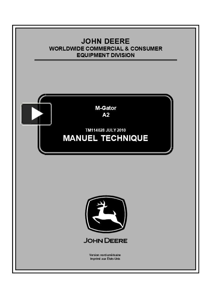 PPT – John Deere A2 M-Gator Service Repair Manual Instant Download ...