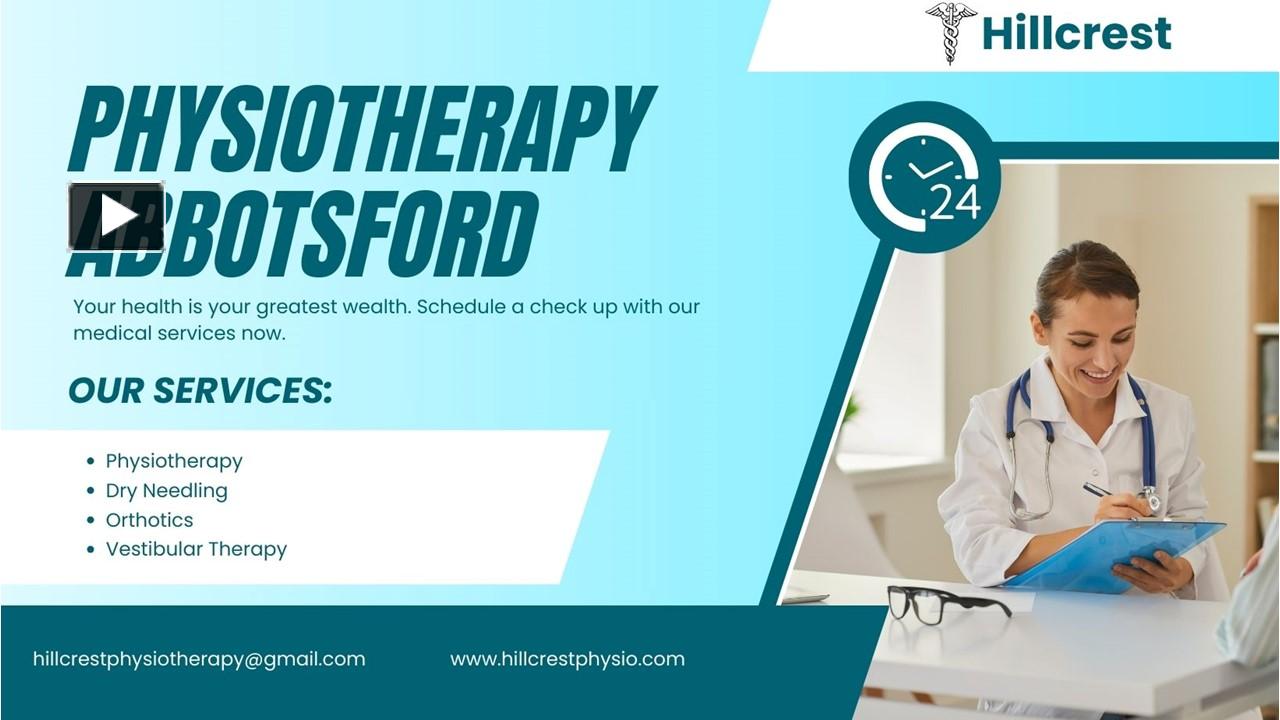 PPT – Physiotherapy Abbotsford - Hillcrest PowerPoint presentation ...